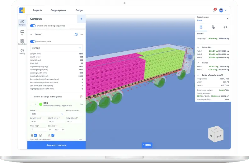 Truck and container loading calculator - optimize cargo space and cut ...